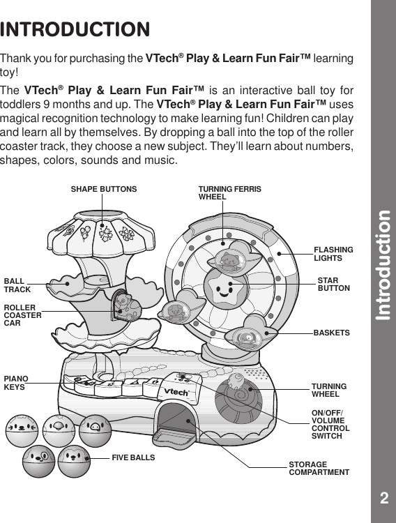 Vtech Play And Learn Fun Fair Owners Manual
