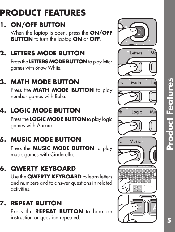 Vtech Princess Fantasy Notebook Owners Manual