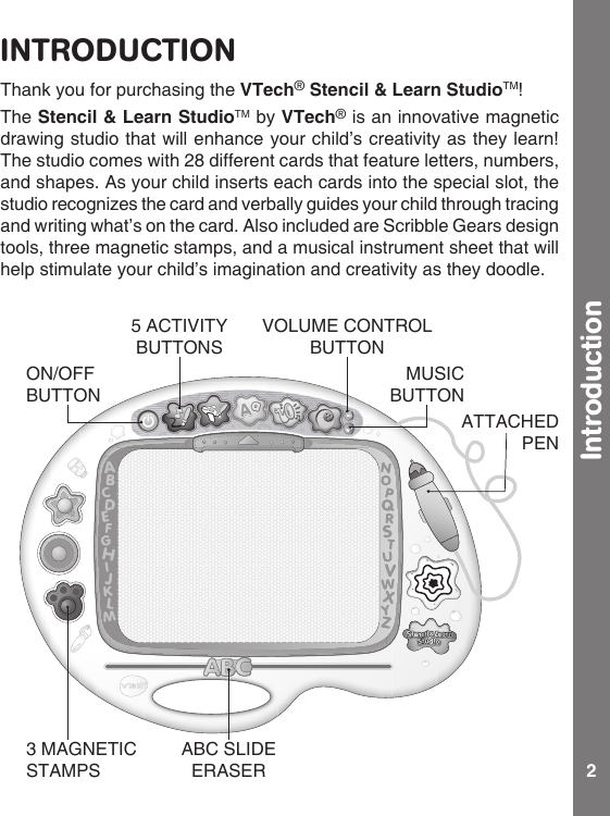 Vtech Stencil And Learn Studio Owners Manual