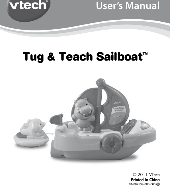 Vtech Tug And Teach Sailboat Owners Manual