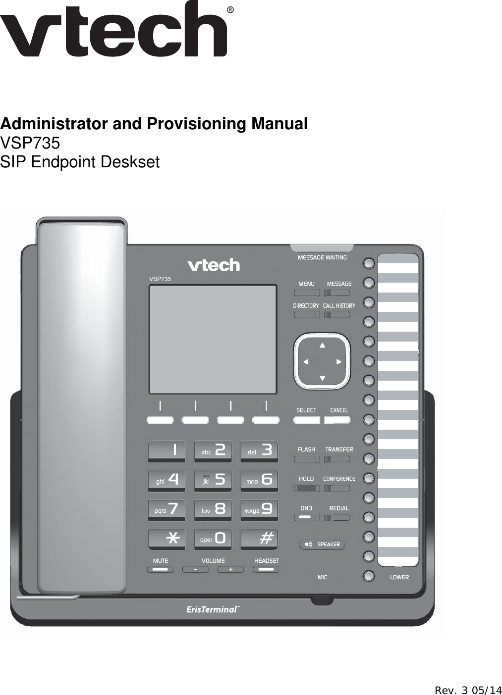 Vtech Vsp735 Owners Manual VESA Project Ation Plan