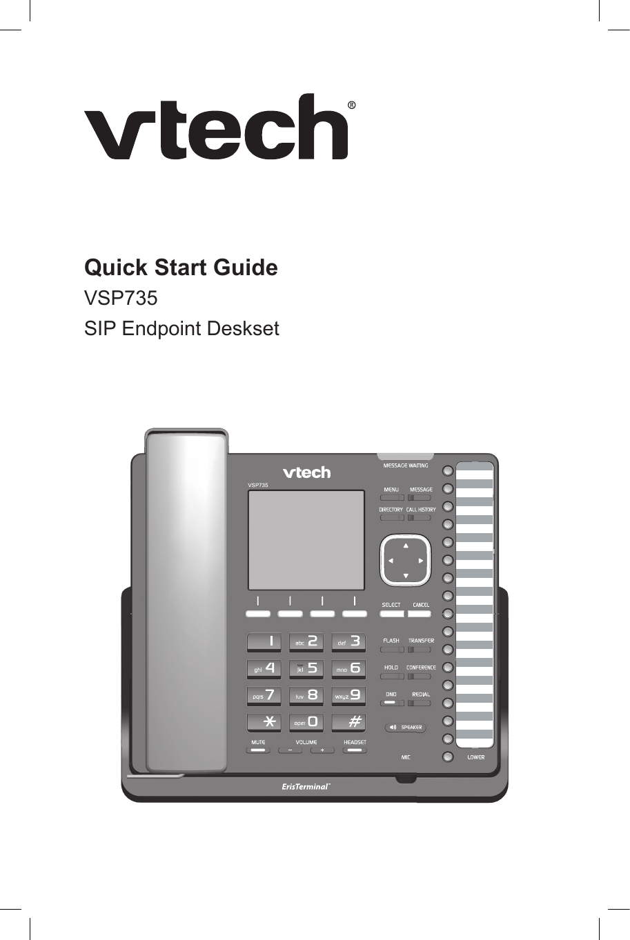 Vtech Vsp735 Quick Start Guide