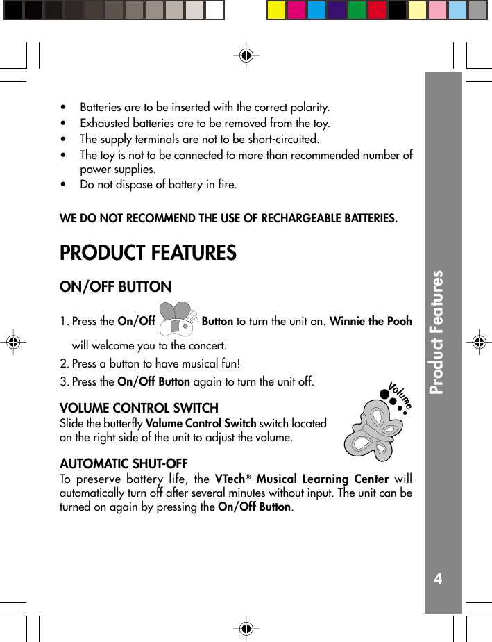 Vtech Winnie The Pooh Musical Learning Center Owners Manual