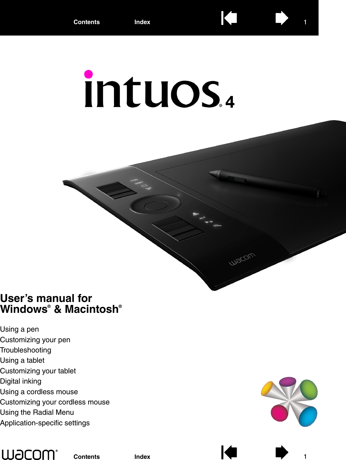 Wacom Co PTK Digitizer User Manual Intuos4 User S Manual For Windows 