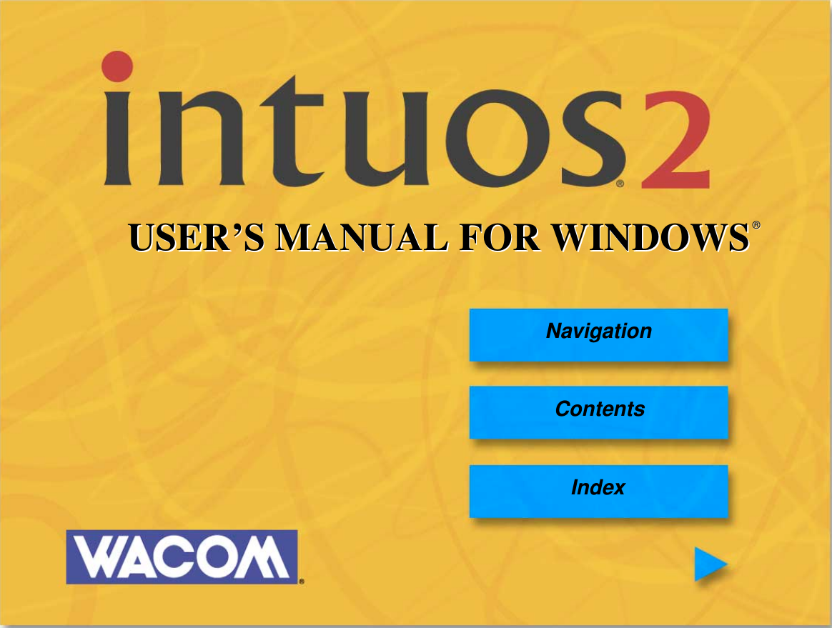 Wacom Intuos 2 For Windows Users Manual Intuos2 User's