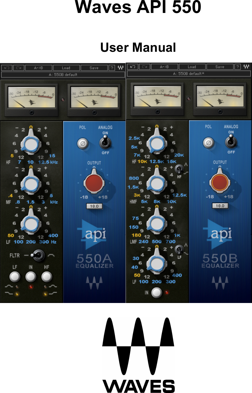 Waves Api 550 Users Manual L3LL