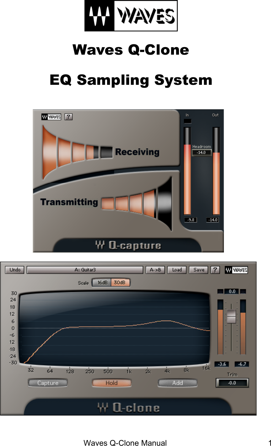 Waves Eq Sampling System Q Clone Users Manual Base