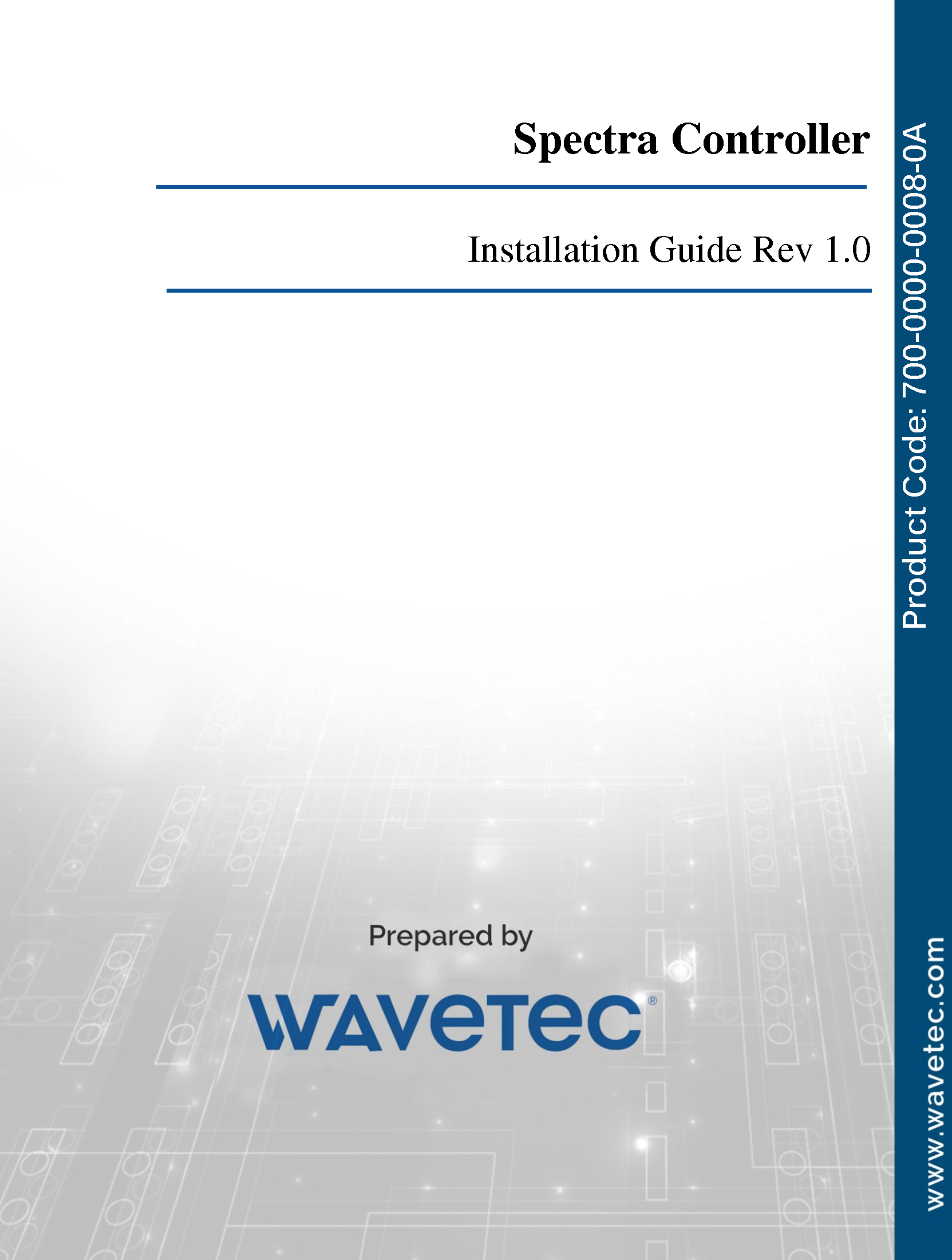 Wavetec FZCO WT-SPECTRA Spectra Controller User Manual Donatello ...