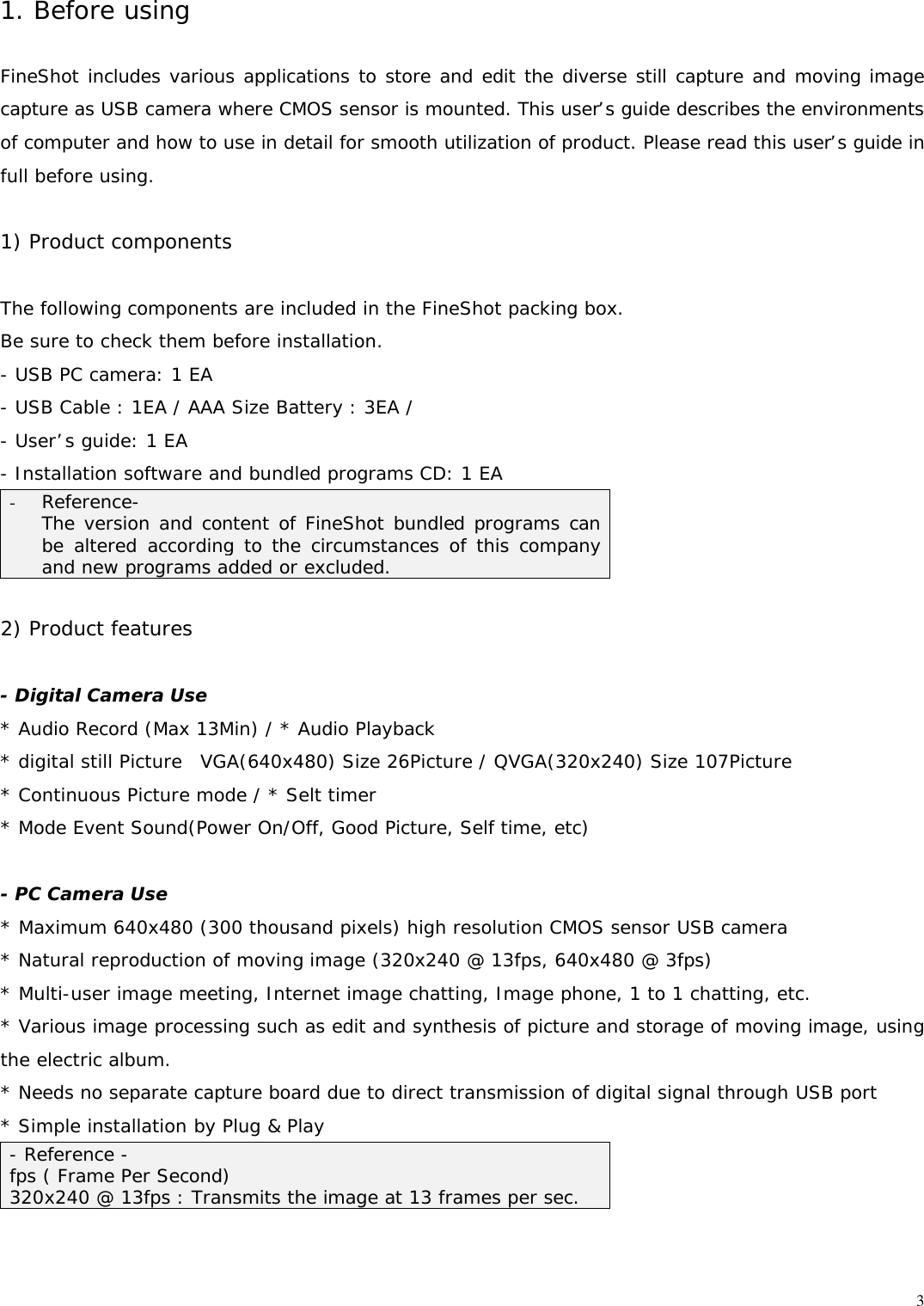 WeberTech FINESHOTD35 Dual Camera User Manual FineShot Full 2E
