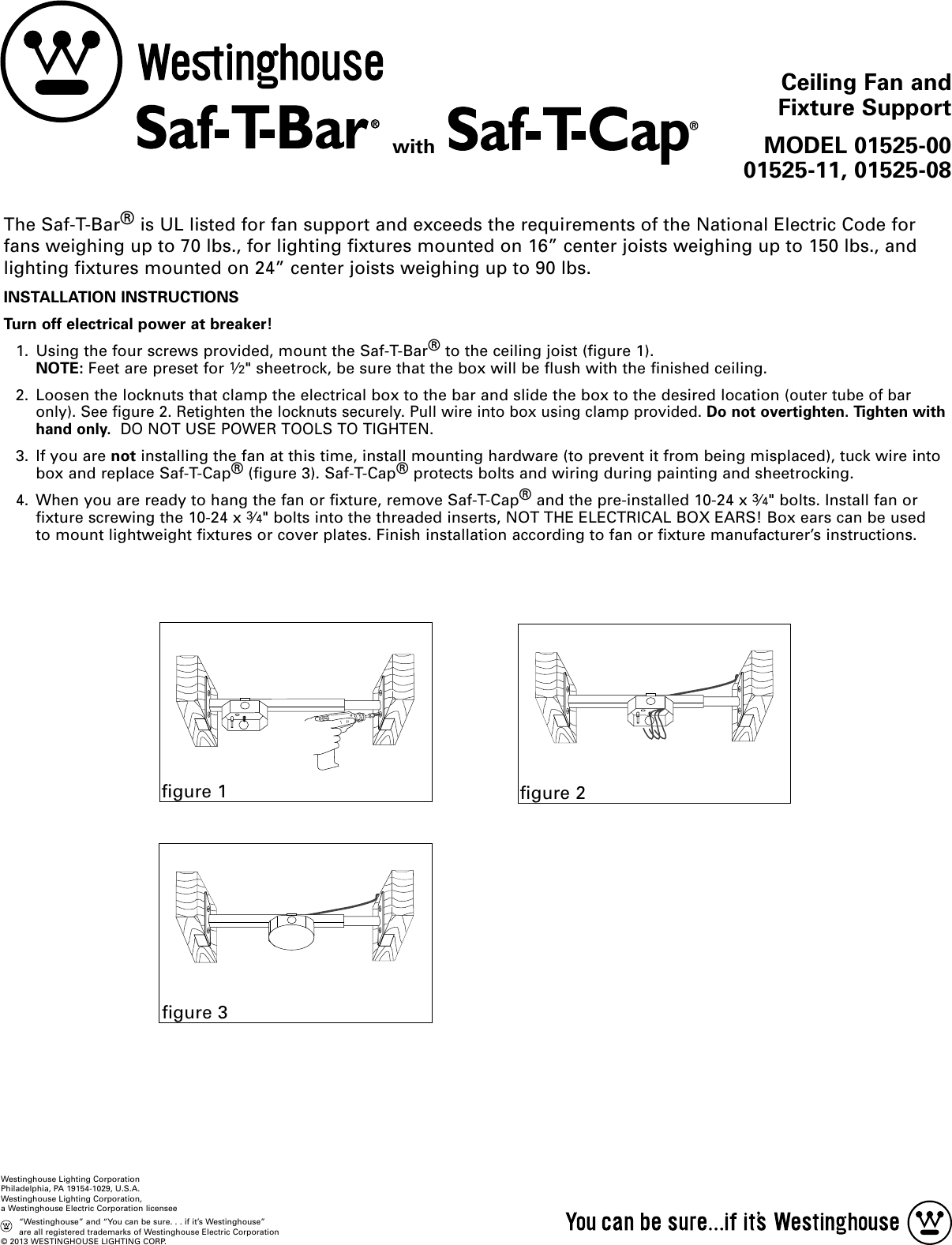 Westinghouse Saf T Bar Can Be Used With Engineered Trusses 1 2 Inch ...