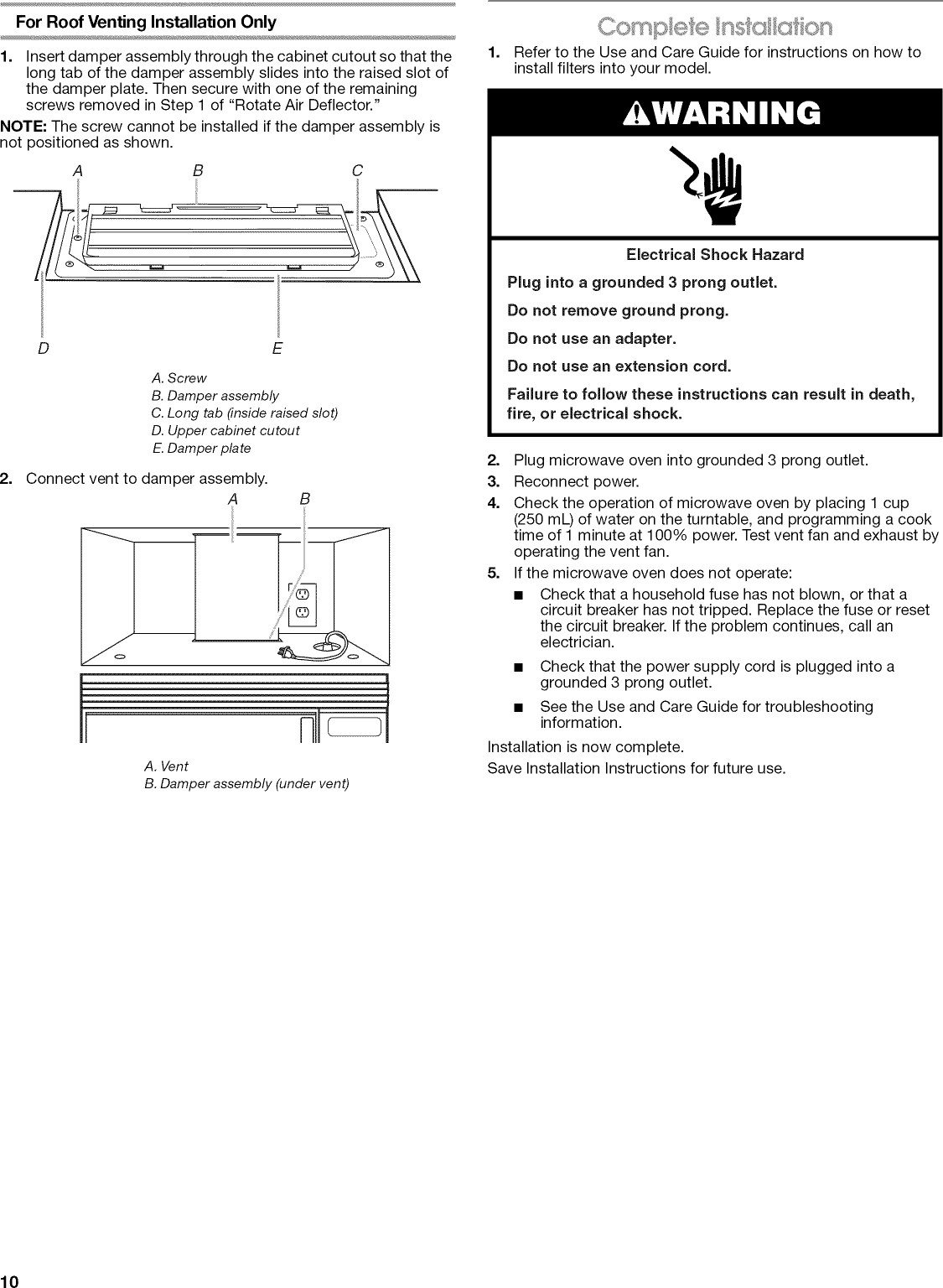 Whirlpool GH5184XPB4 User Manual MICROWAVE Manuals And Guides L0901613