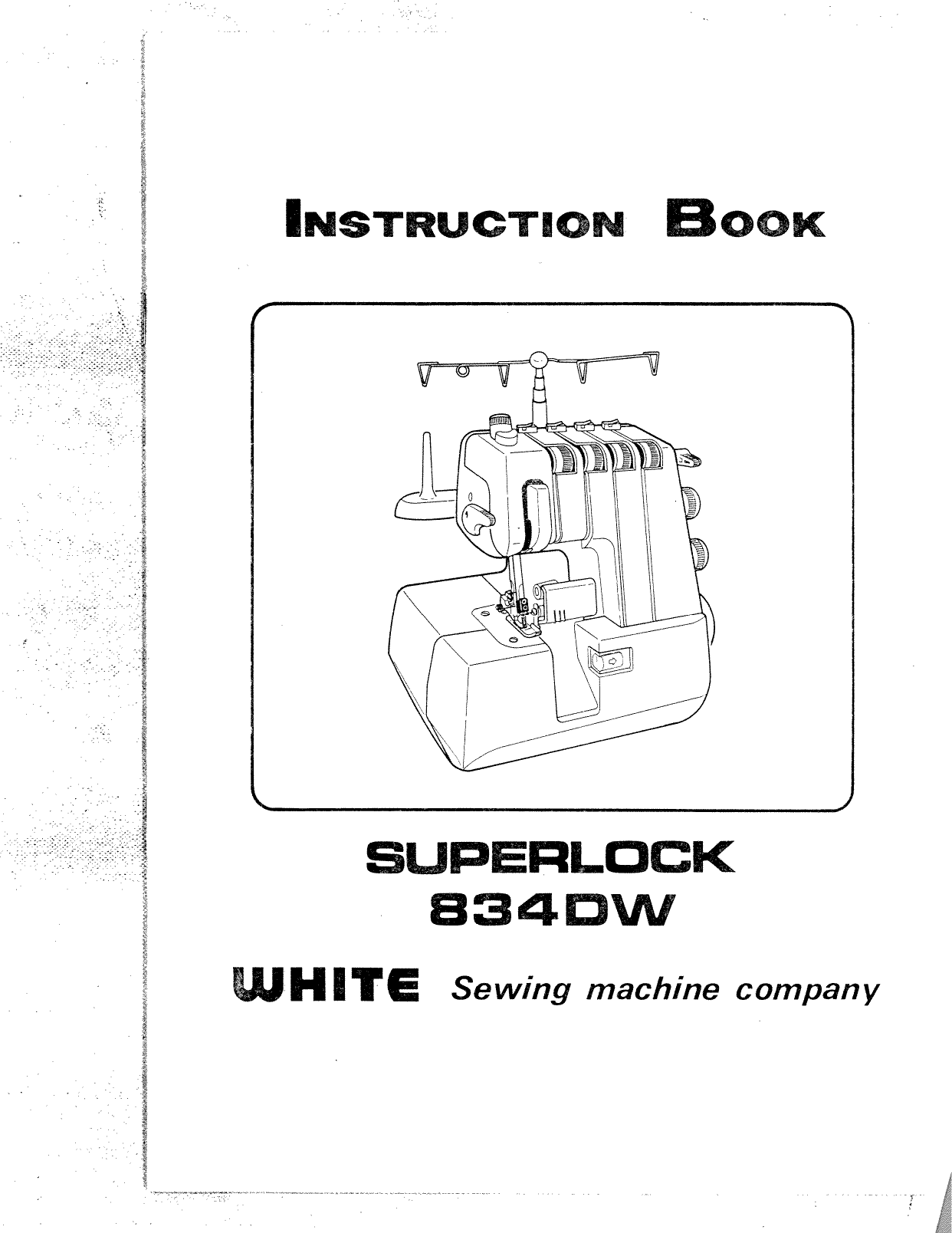 White Superlock 834Dw Users Manual