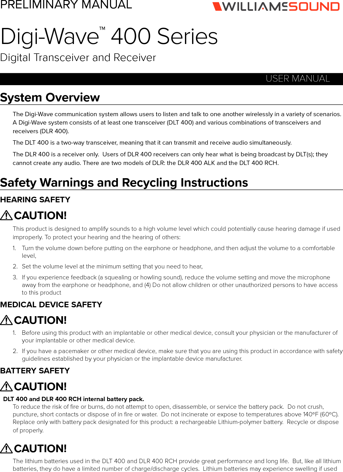 Williams Sound DLT400 Portable Conference Transceiver Discussion and ...