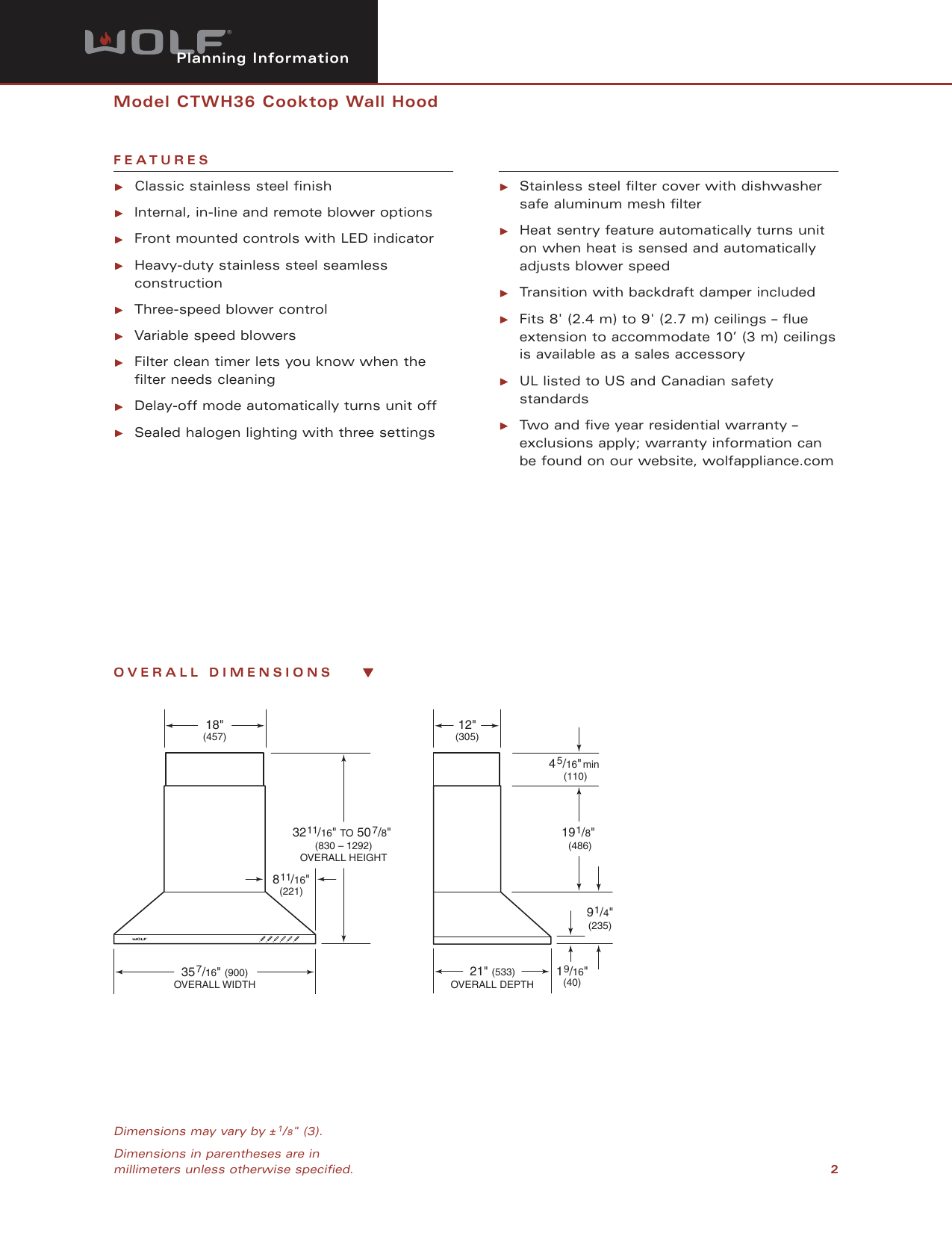 Wolf Ctwh36 Users Manual Web CTWH36_v6