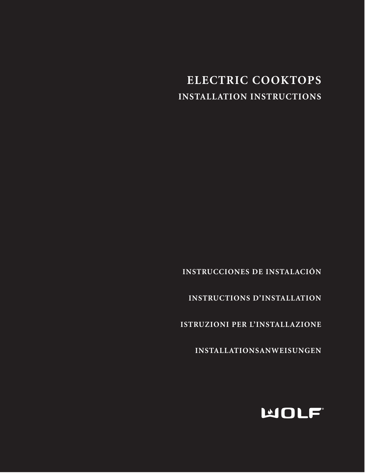 Wolf Icbct15E Users Manual Intl Electric CT Install.qxp