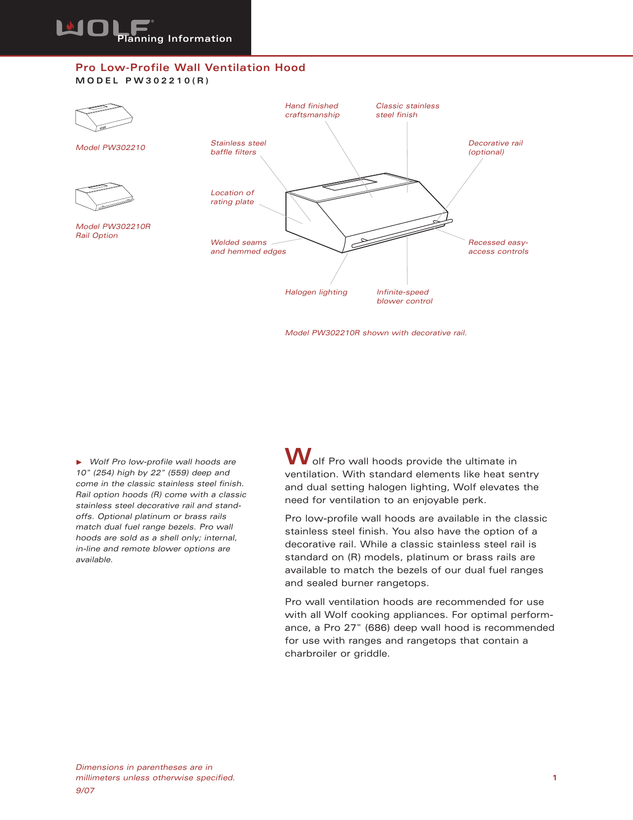 Wolf Pw302210R Users Manual Web PW302210