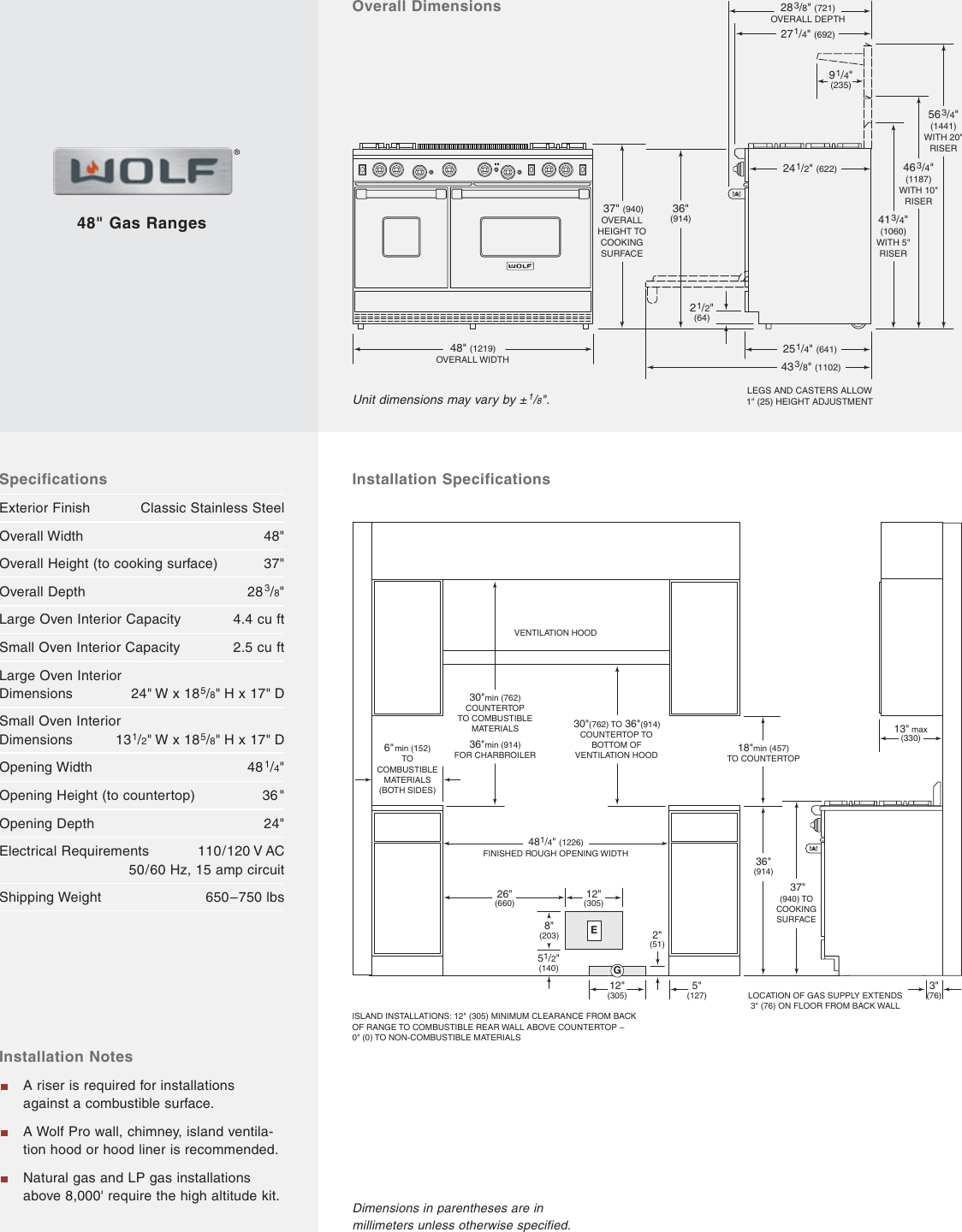 Wolf R484Cg Users Manual QR_2 R48
