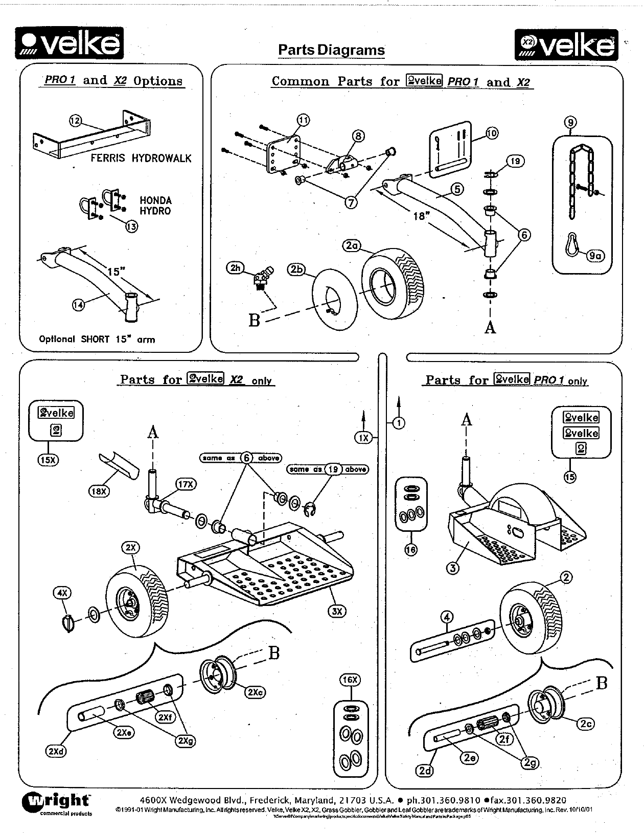 Wright Manufacturing Vkx2 3R Users Manual Velke Sulky X2 5 10