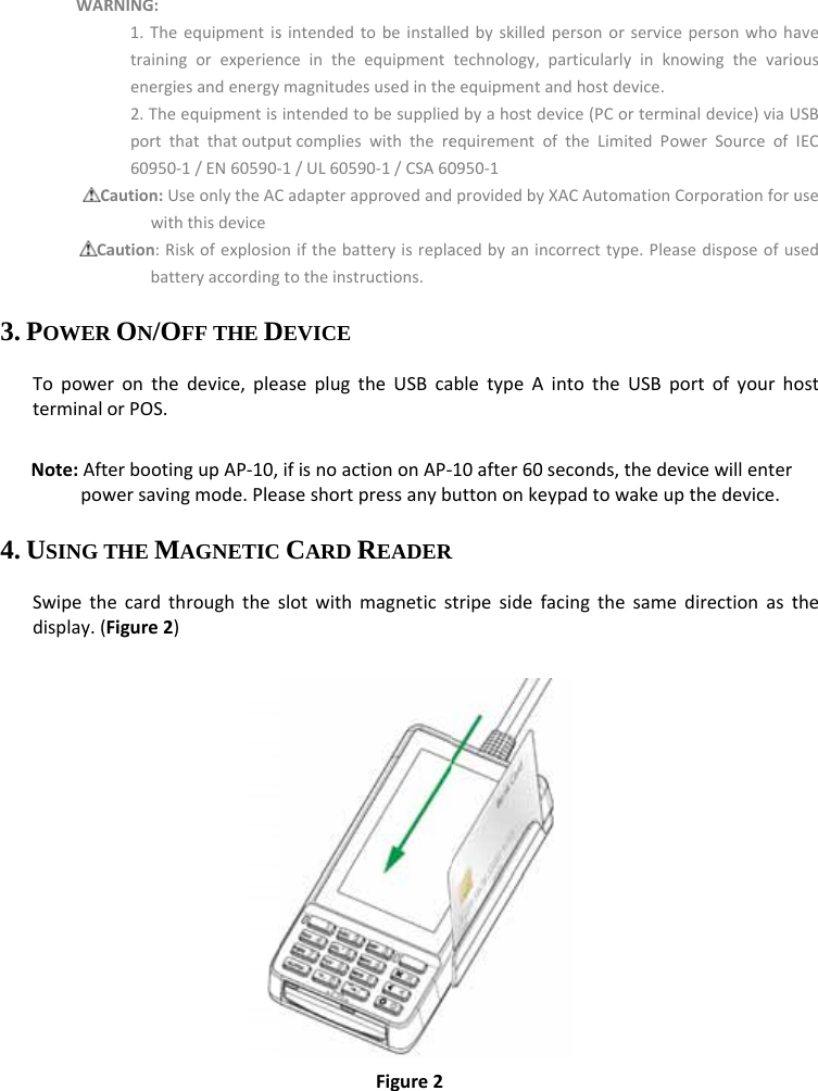 XAC Automation AP10 PINPAD User Manual