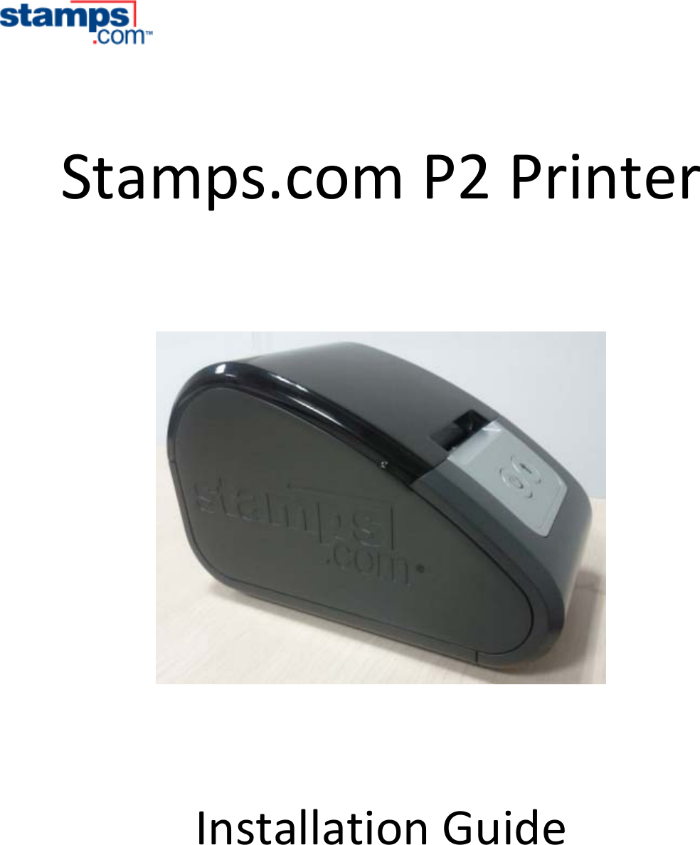 XIAMEN SCALETECH SDCP2PRN Stamps.com Model P2 Printer User Manual