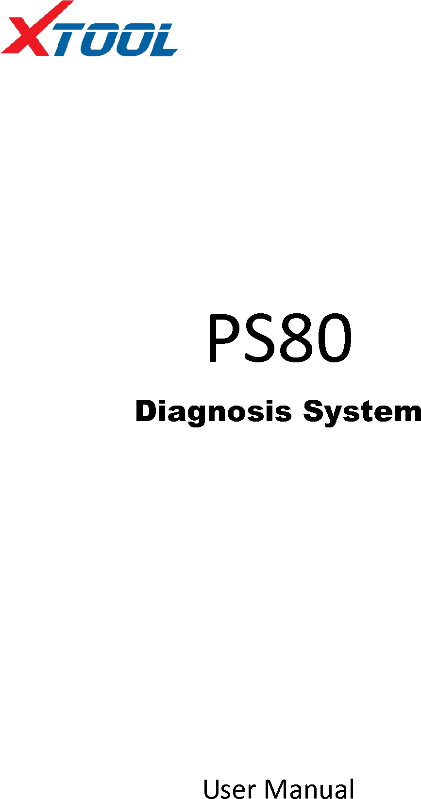 XTOOLTECH PS80 Diagnosis System User Manual