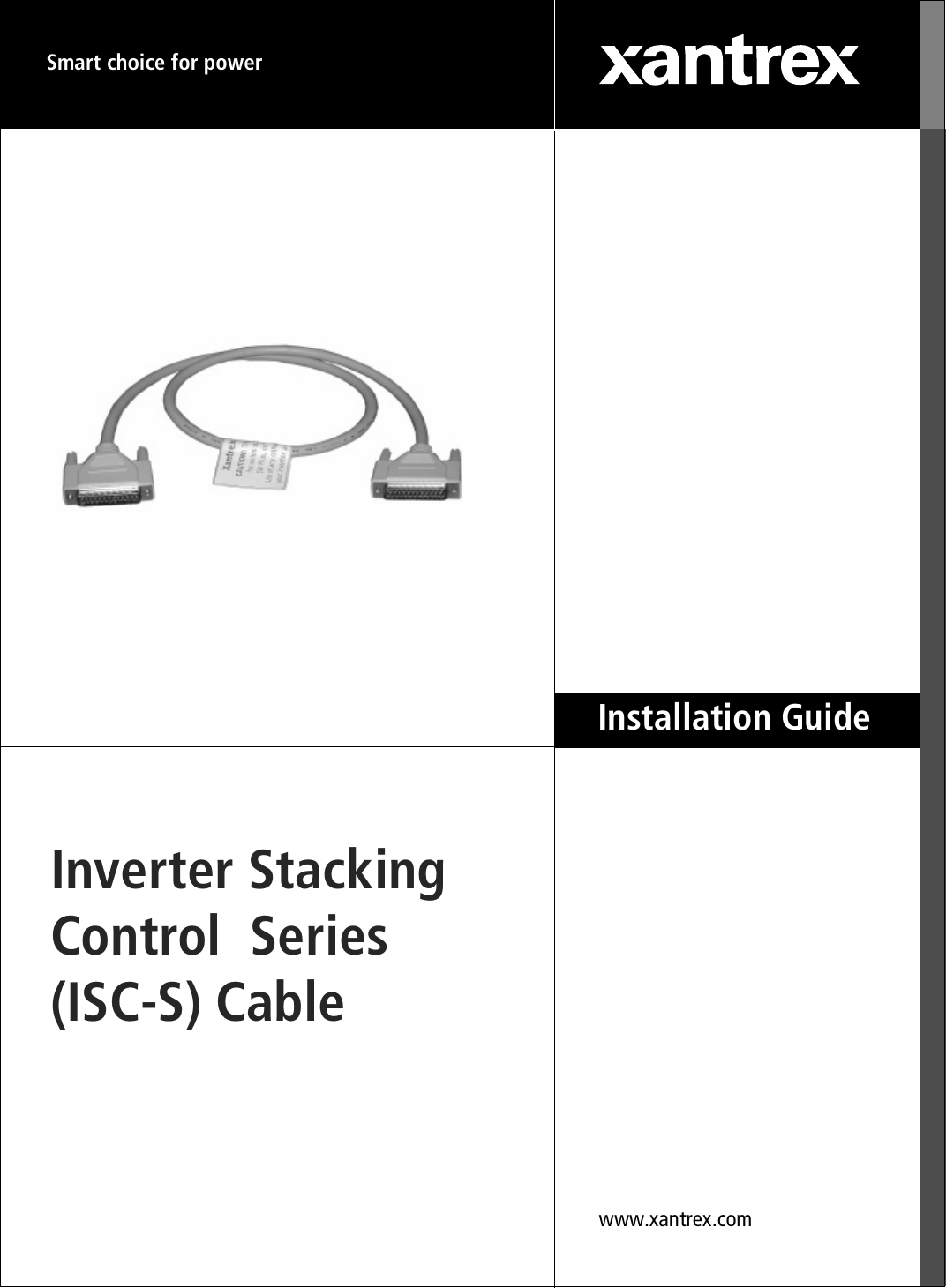 Xantrex Power Inverter Stacking Users Manual 975 0059 01 Rev A ISCS ...
