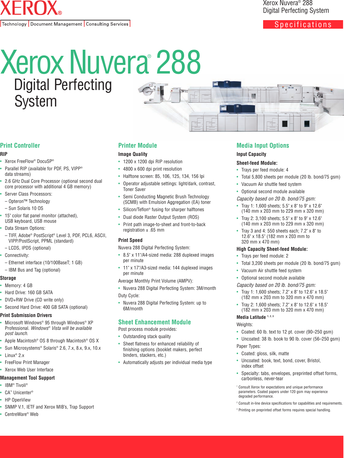 Xerox Nuvera 288 Users Manual Nuvera_288_Spec_Sheet_NA