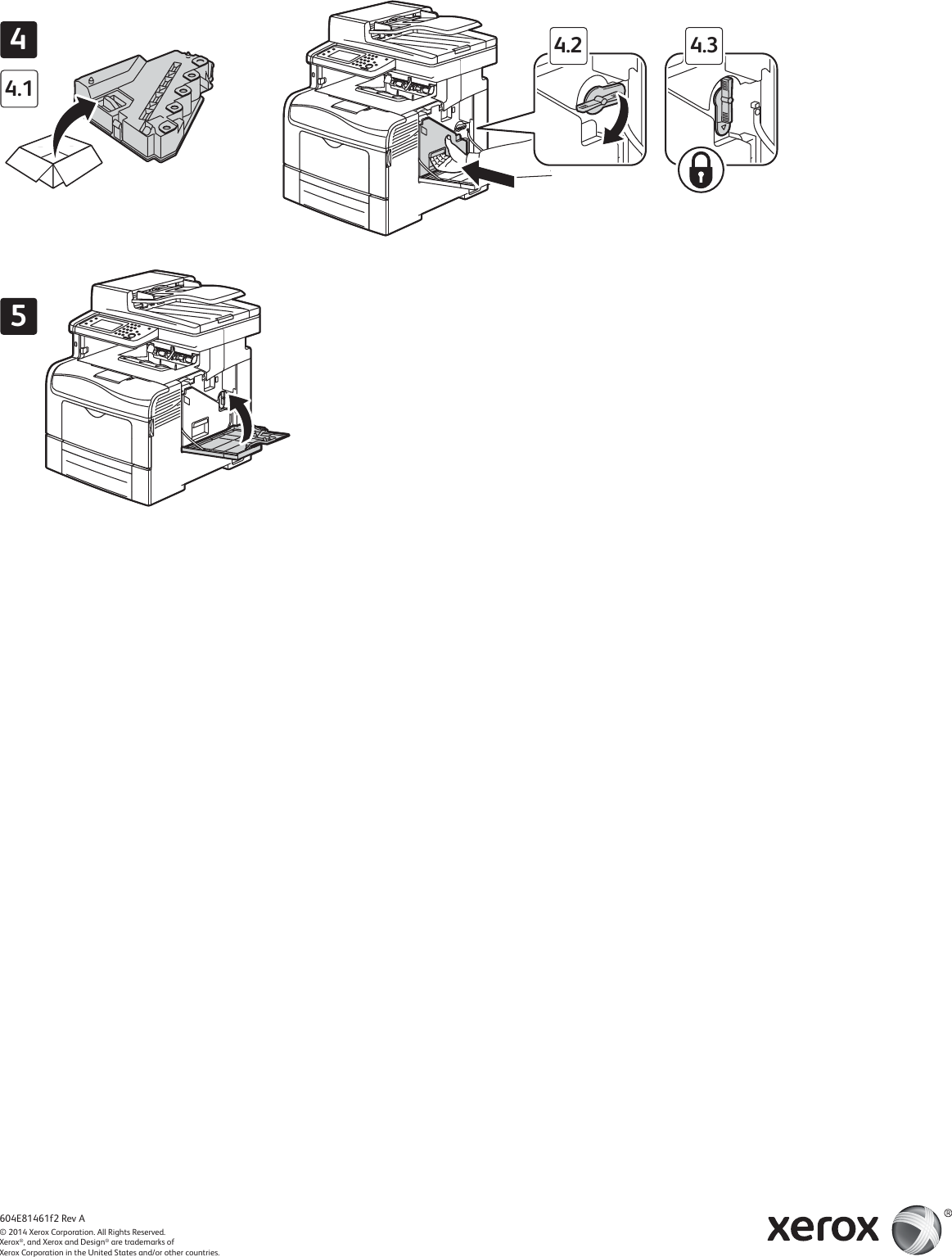 Xerox Phaser 6600 Users Manual 6600, WorkCentre 6605 & 6655 Waste Catridge