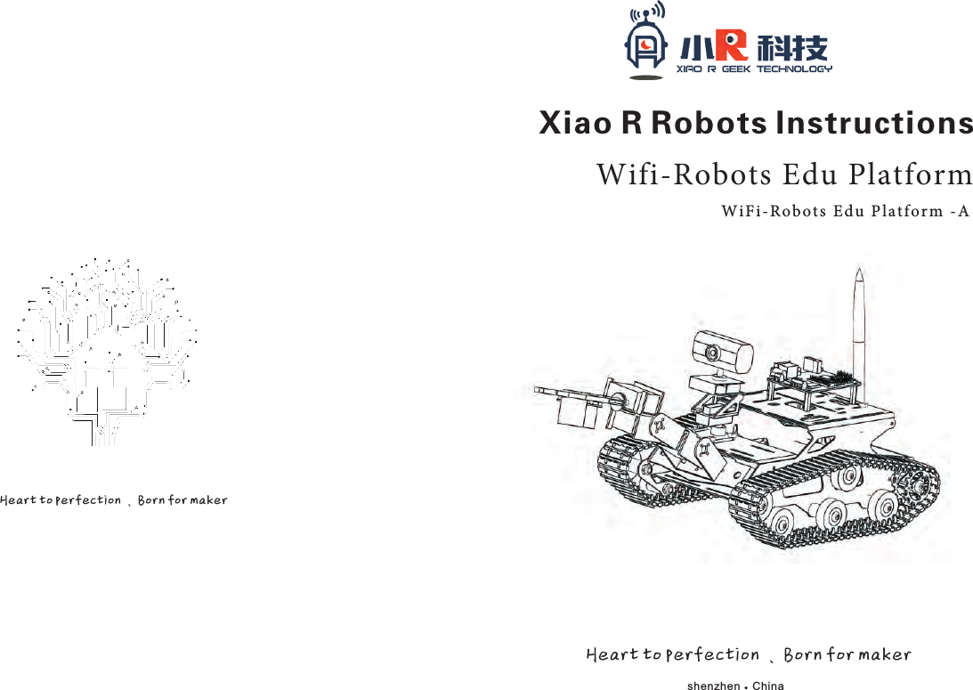Xiao R Geek Technology THR51XR1MT1PLA Wifi-robots Edu Platform User Manual