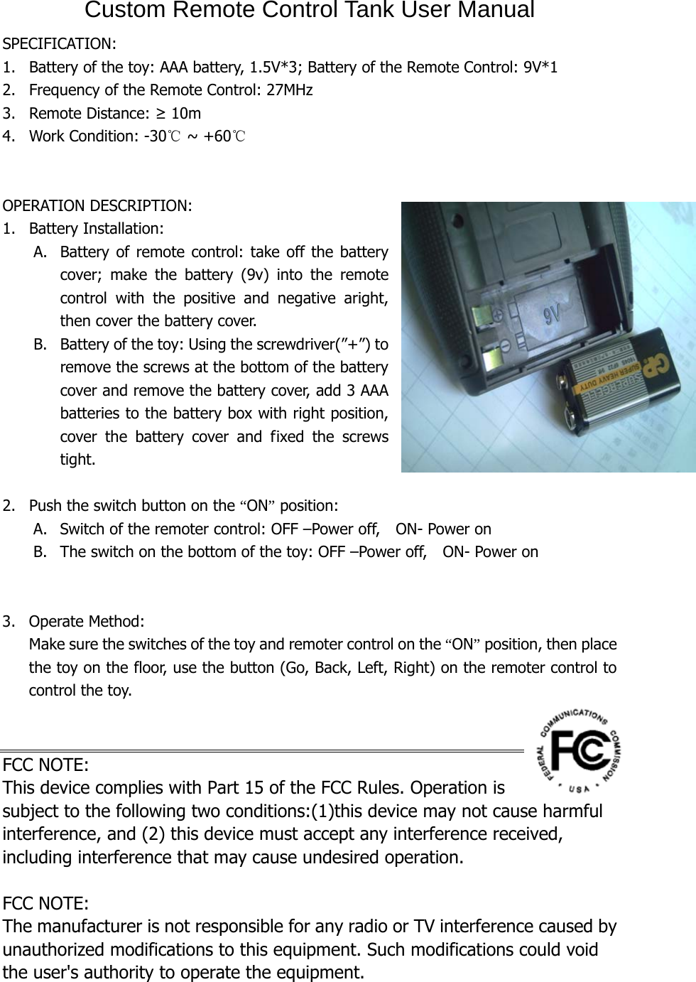YING HIN CHICK YUET DEVELOPMENT TANK-001 Custom Remote Control Tank ...