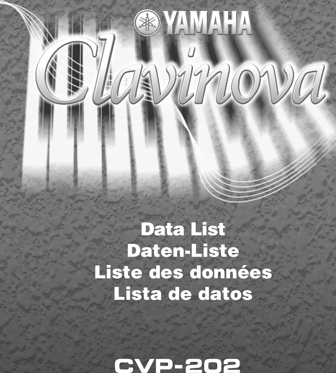 Yamaha CVP 202 Data List CVP202G2