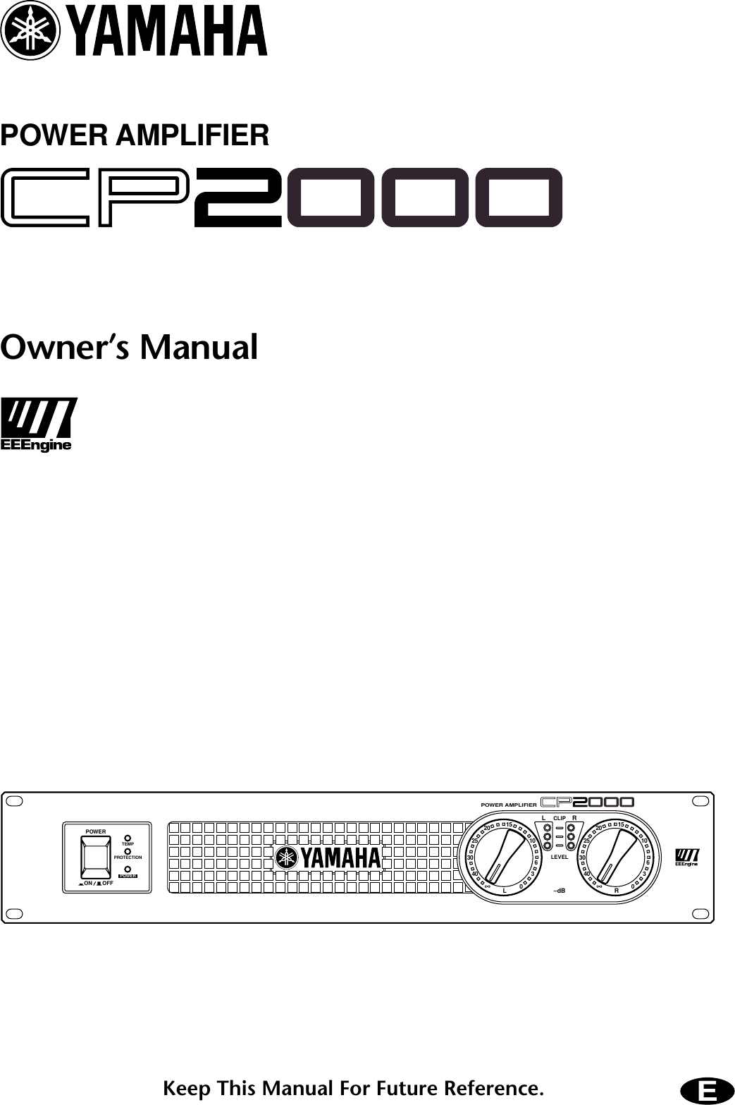 Yamaha Cp2000 Owners Manual CP2000_E