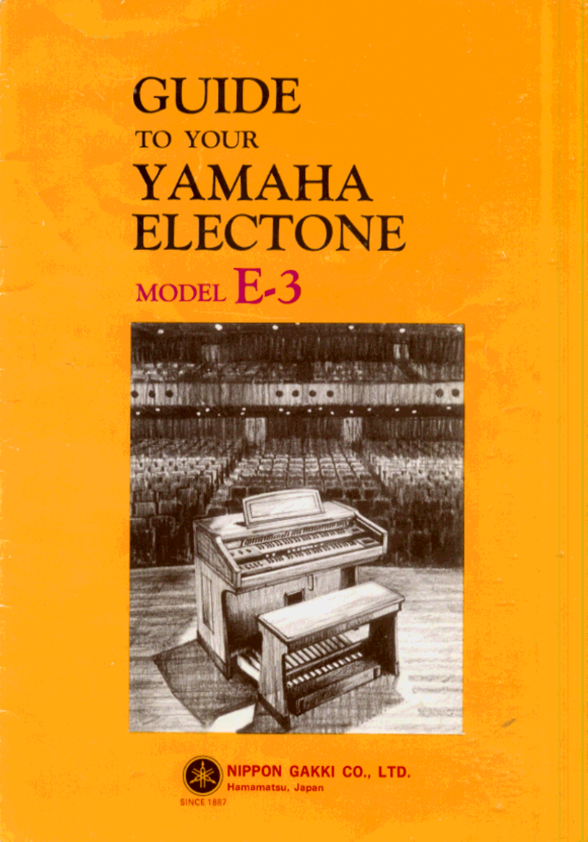 Yamaha E 3 Owner's Manual E3E