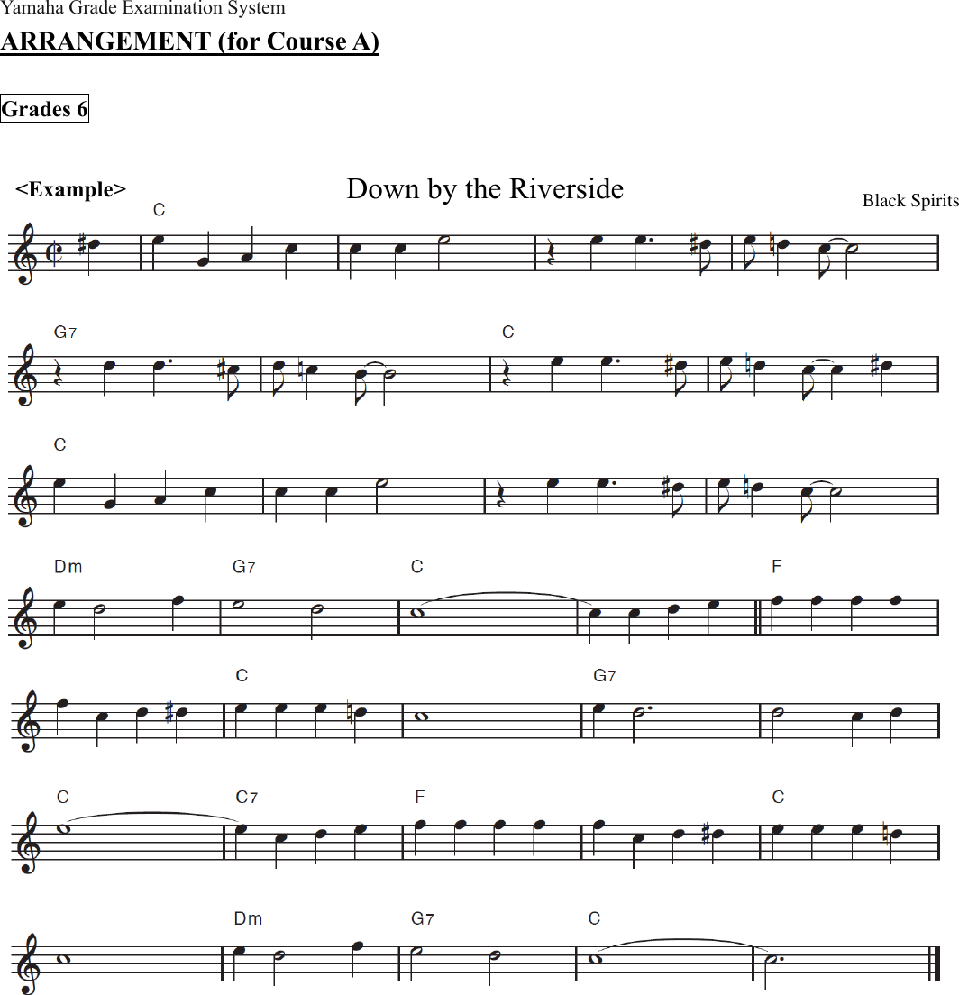 Yamaha ARRANGEMENT (for Course A) Grades 6 [Electone (Course 10 6 ...