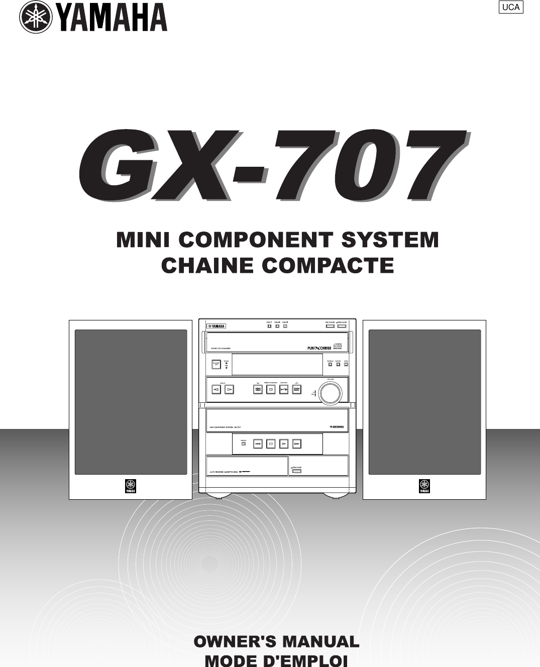 Yamaha GX 707 Manual