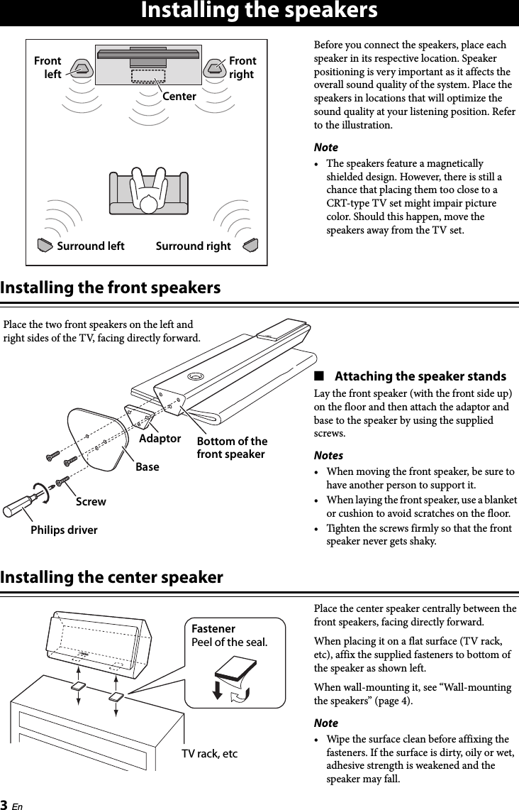 Yamaha NS PA120 Owner's Manual