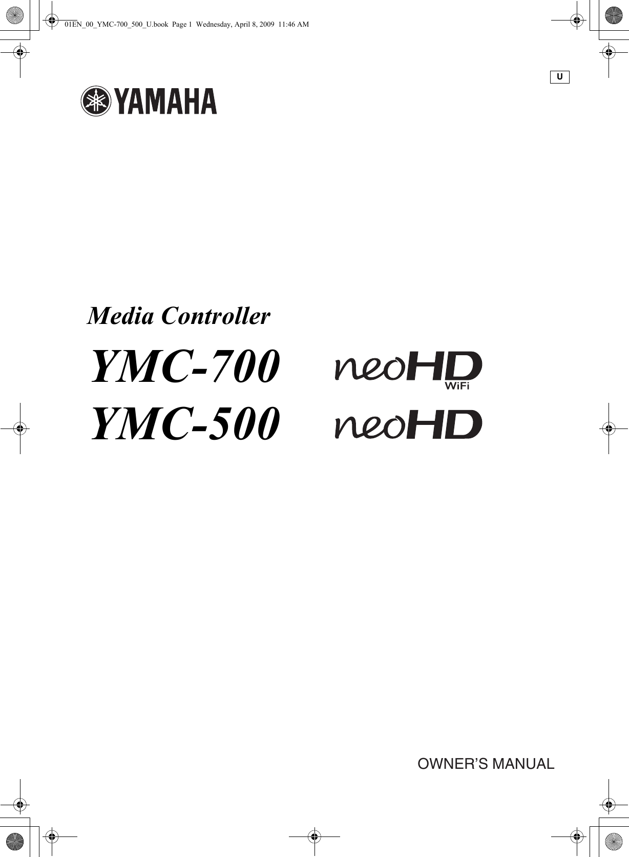 Yamaha YMC 500 Owners Manual