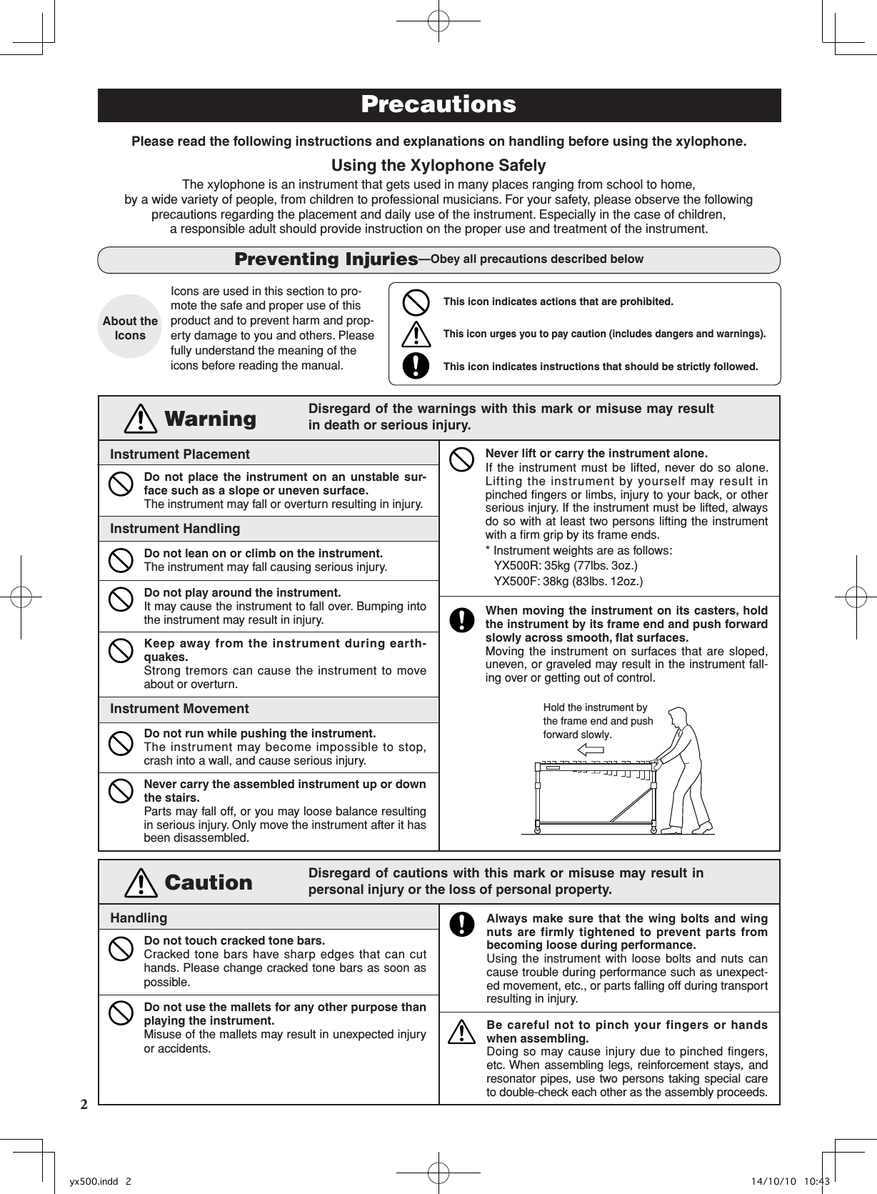 Yamaha YX 500R 500F 取扱説明書 YX500 R1 J E Web