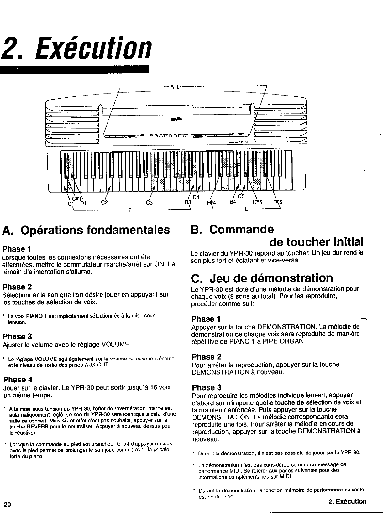 Yamaha Ypr 30 Owners Manual