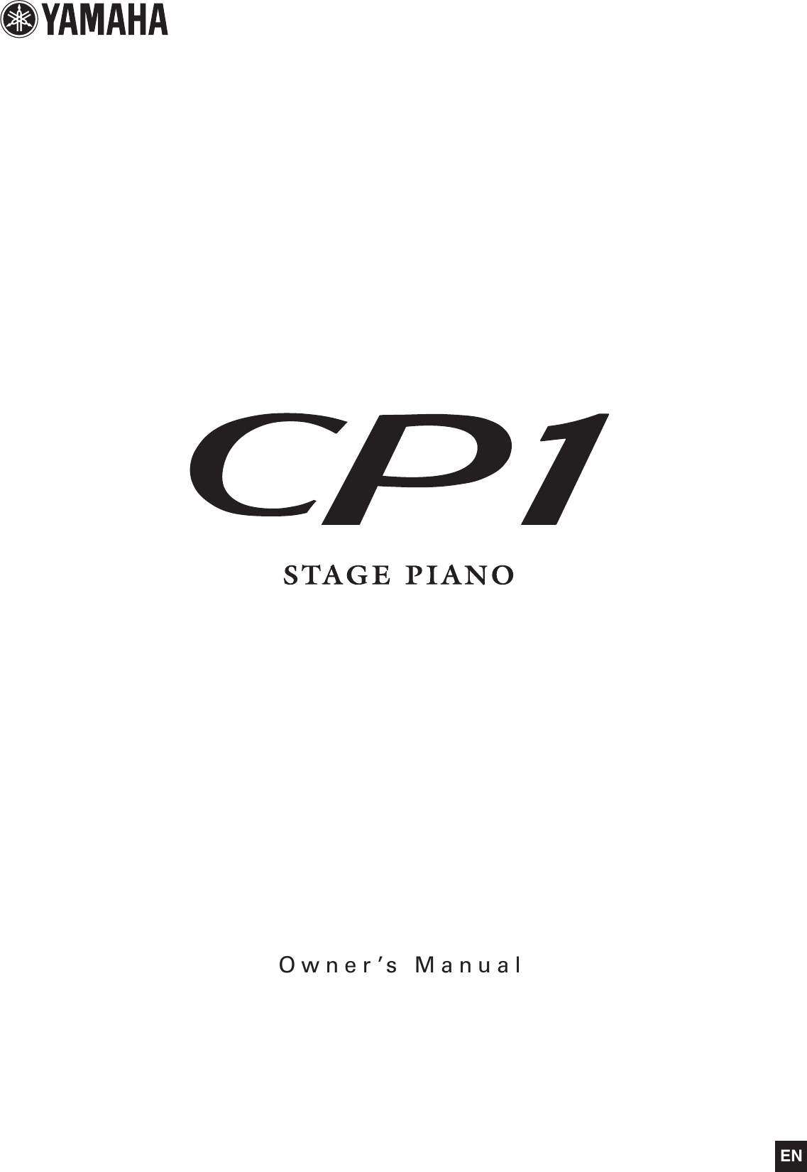 Yamaha CP1 Owner’s Manual Owner's En Om C0