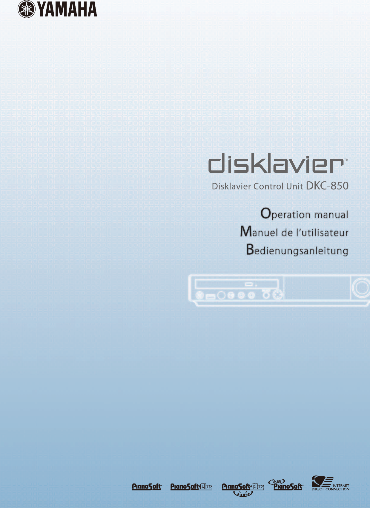 Yamaha Disklavier Control Unit DKC 850 Operation Manual Dkc850 Om De ...