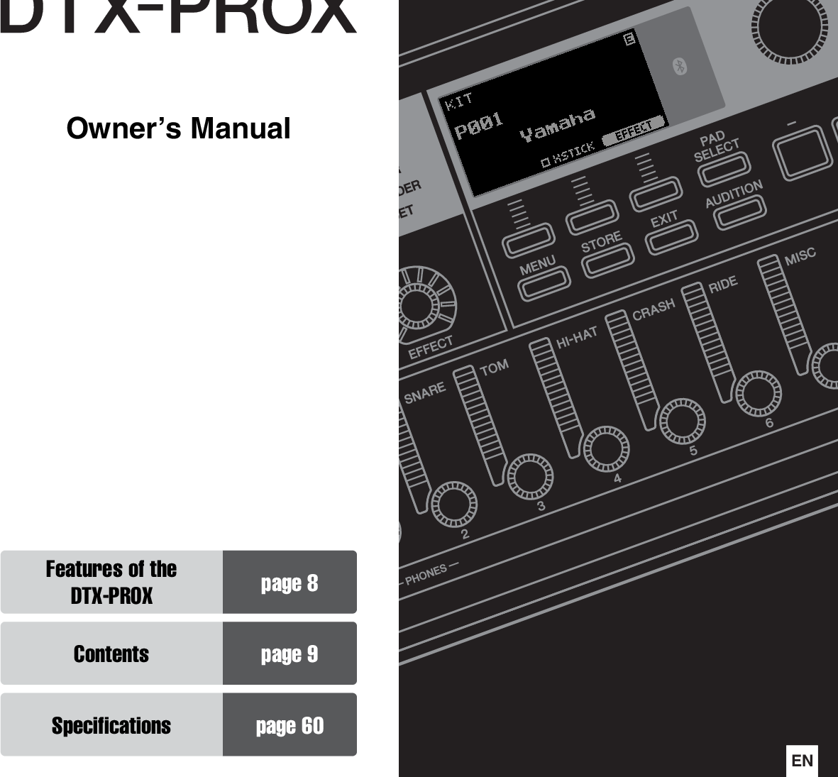 Yamaha DTX PROX Owner's Manual En Om B0