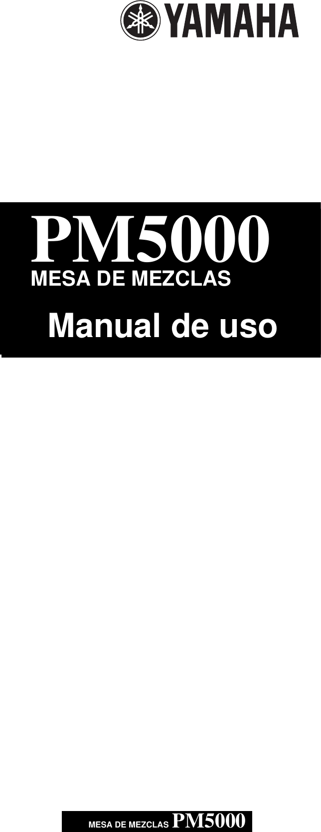 Yamaha PM5000 Owner's Manual Es