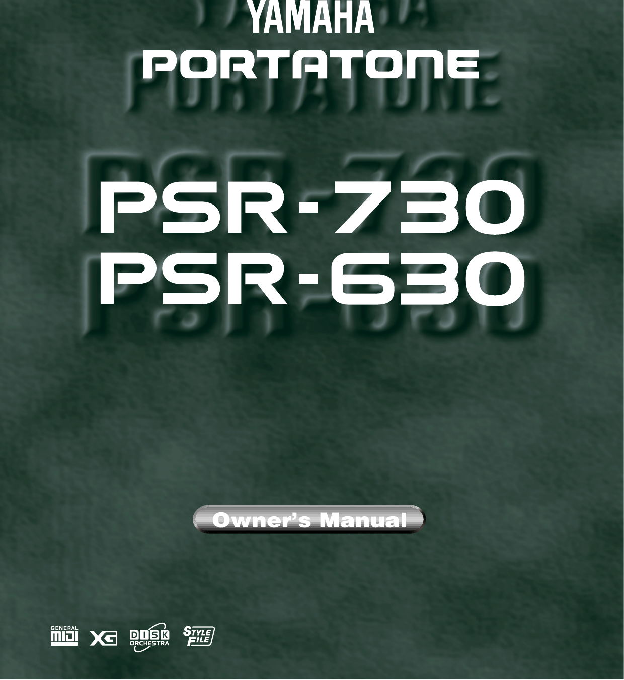 Yamaha PSR730 Owner's Manual