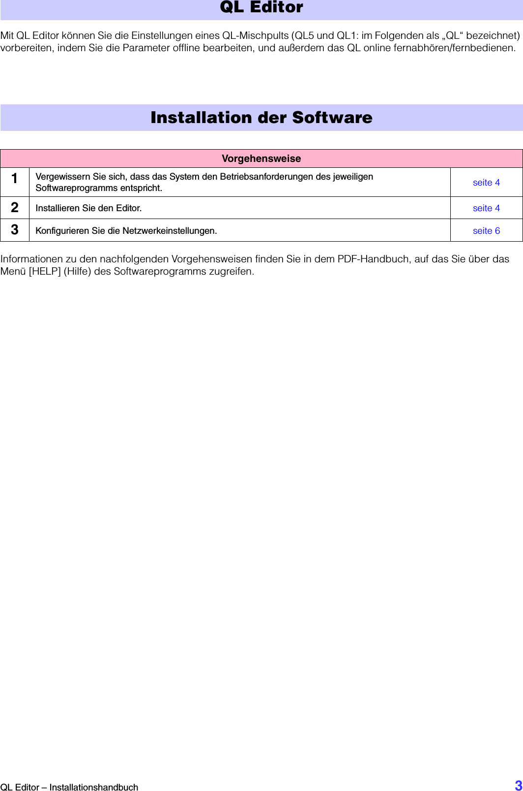 Yamaha QL Editor Installation Guide Qleditor De Ig B0