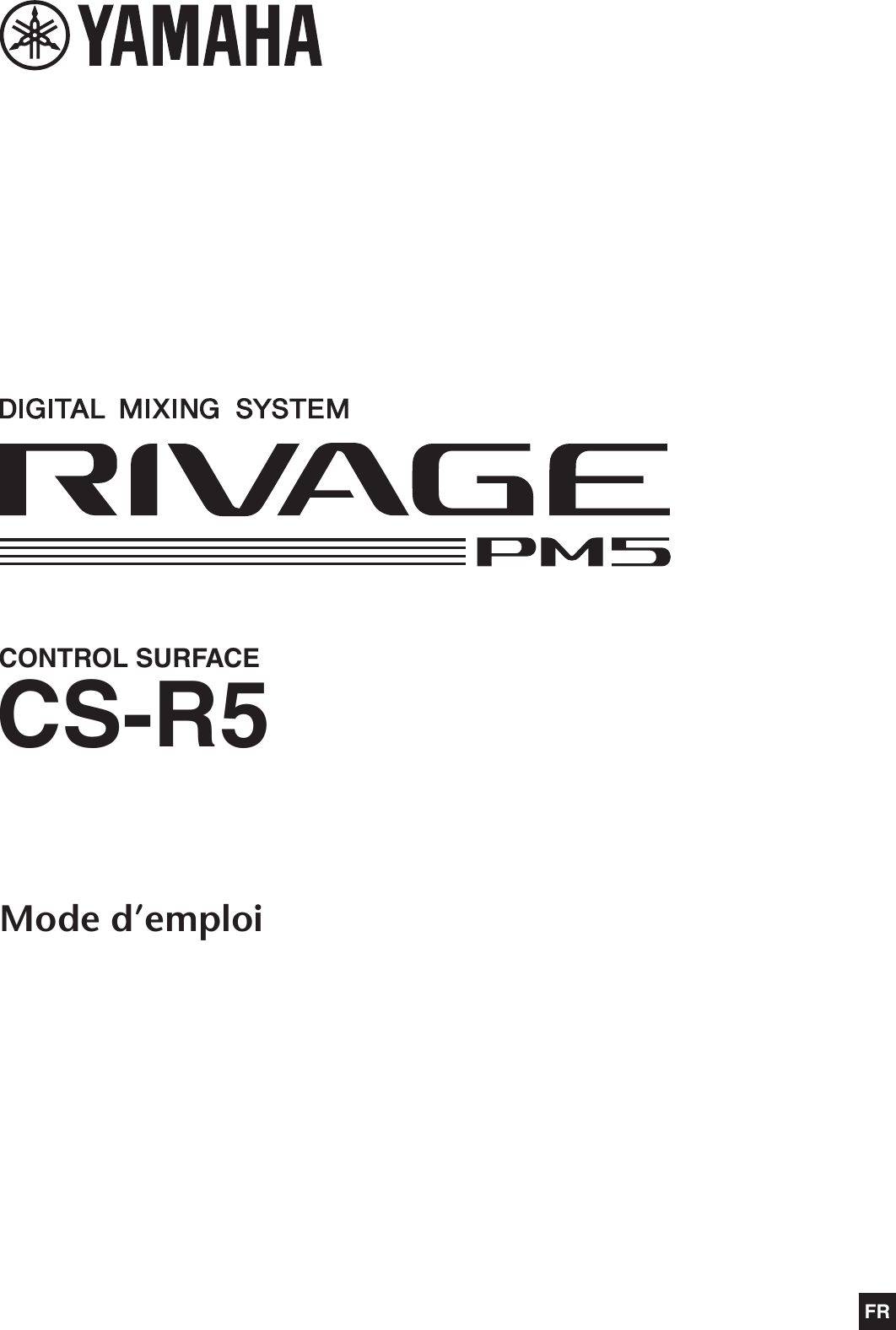 Yamaha CS R5 Owner's Manual [Français] Rivage Csr5 Fr Om A0