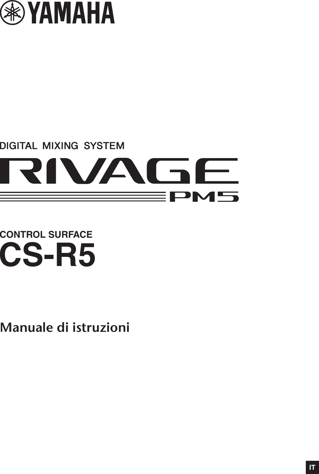 Yamaha CS R5 Owner's Manual [Italiano] Rivage Csr5 It Om A0