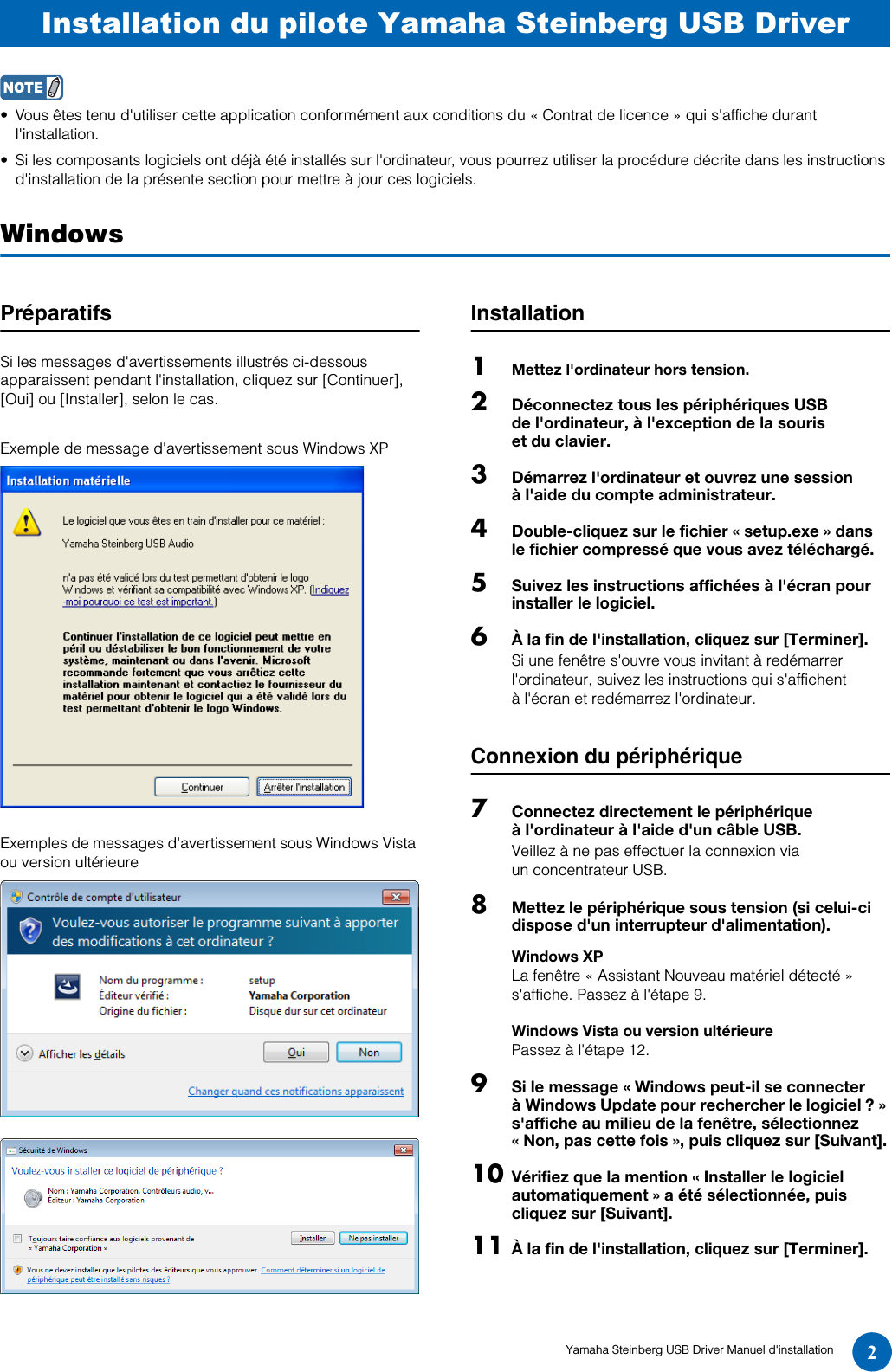 Yamaha Steinberg USB Driver Installation Guide Ysud Fr Ig E0