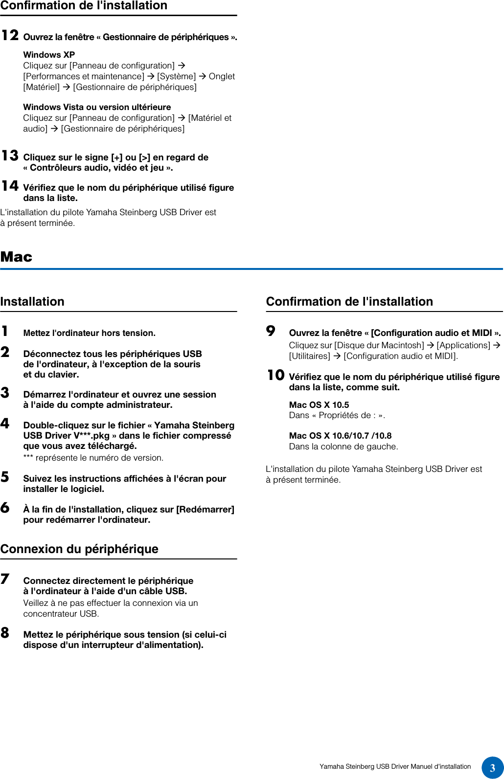 Yamaha Steinberg USB Driver Installation Guide Ysud Fr Ig E0