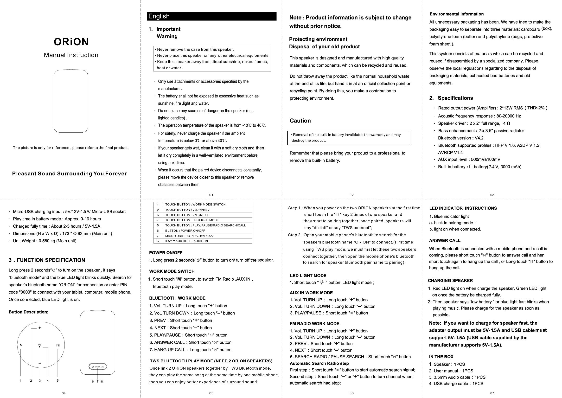 Yitoa Precision Electronics ORION Outdoor Bluetooth Speaker Discussion and FAQ